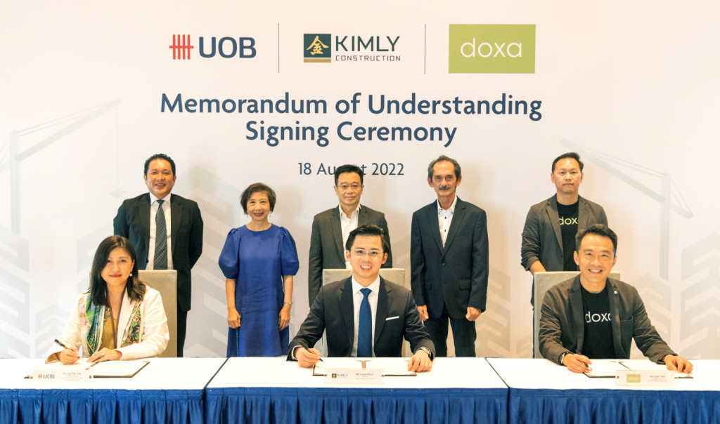 Kimly Construction Signs MOU with UOB and DOXA to Digitalise Finance ...