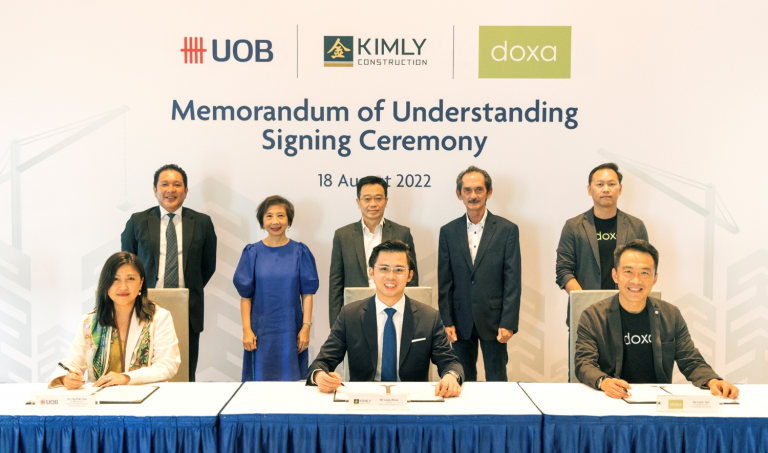 Kimly Construction Signs MOU with UOB and DOXA to Digitalise Finance ...